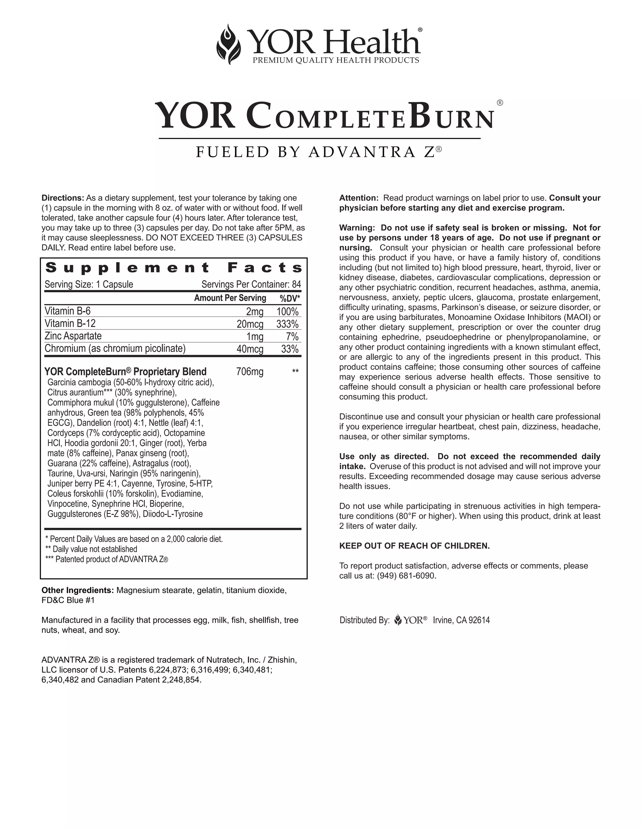 Yor complete burn_facts | PDF