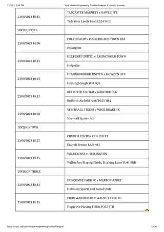 York Minster Engineering Football League_ A Historic Journey.pdf ...