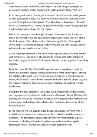 York Minster Engineering Football League_ A Historic Journey.pdf ...