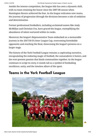York Minster Engineering Football League_ A Historic Journey.pdf ...