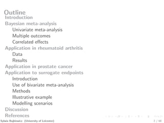 Bayesian multivariate meta-analysis for modelling surrogate endpoints in HTA | PPT