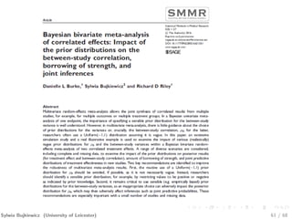 Bayesian multivariate meta-analysis for modelling surrogate endpoints in HTA | PPT