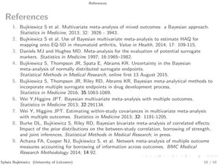 Bayesian multivariate meta-analysis for modelling surrogate endpoints in HTA | PPT