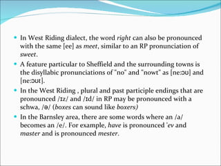 Yorkshire dialect | PPT