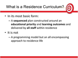 York’s residence learning plan oacuho | PPTX