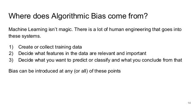 Algorithmic Bias - What is it? Why should we care? What can we do abo…