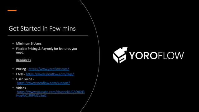 Yoroflow Product Overview | All-in-One Workplace Automation Platform | PPT