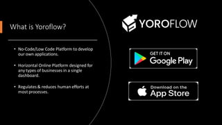 Yoroflow Product Overview | All-in-One Workplace Automation Platform | PPT