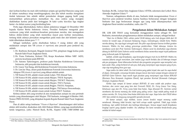 MENGOREK ABU SEJARAH HITAM INDONESIA | PPT