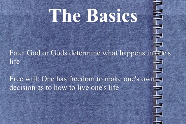 PPT Fate Free Will | ODP