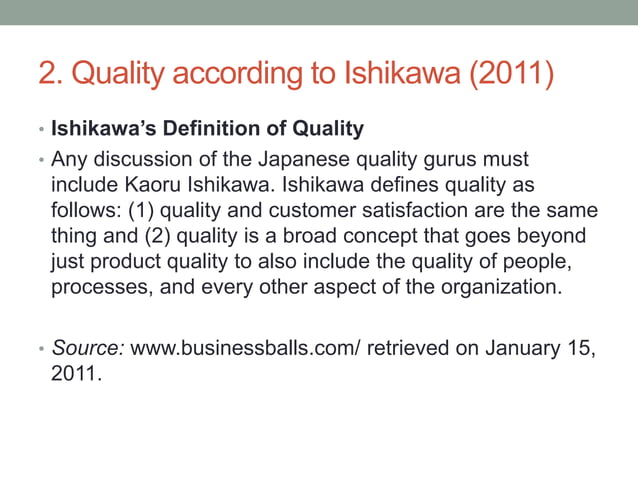 10 definition of quality | PPTX