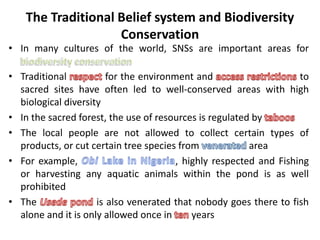The role of Indigenous way of natural resource conservation | PDF