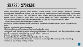 Metode Shared Storage - Tata Letak Fasilitas.pptx