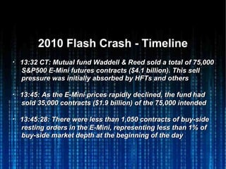 High-Frequency Trading and 2010 Flash Crash | PDF