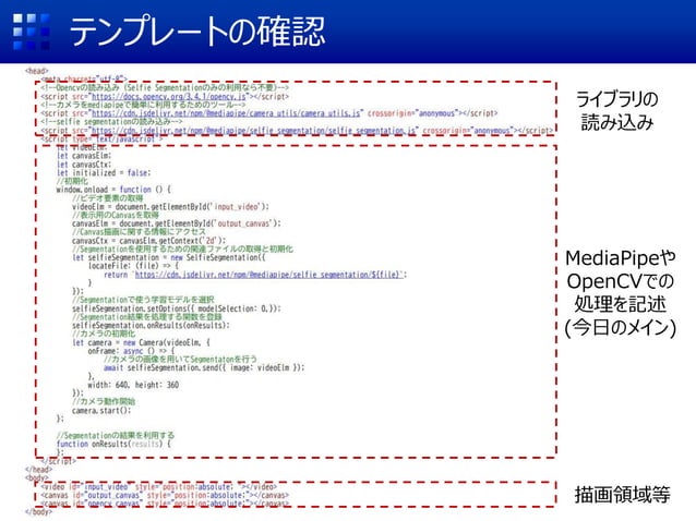 AI x OpenCV x WebAR: Selfie Segmentationを使ってみよう | PPT
