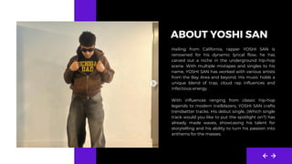 Yoshi San – The Rising Hip Hop Artist Redefining Music | PPT