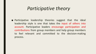 leadreship, theories and principles an introduction | PPTX
