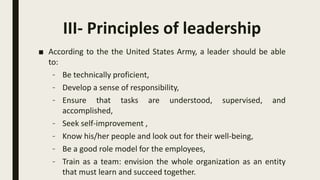 leadreship, theories and principles an introduction | PPTX
