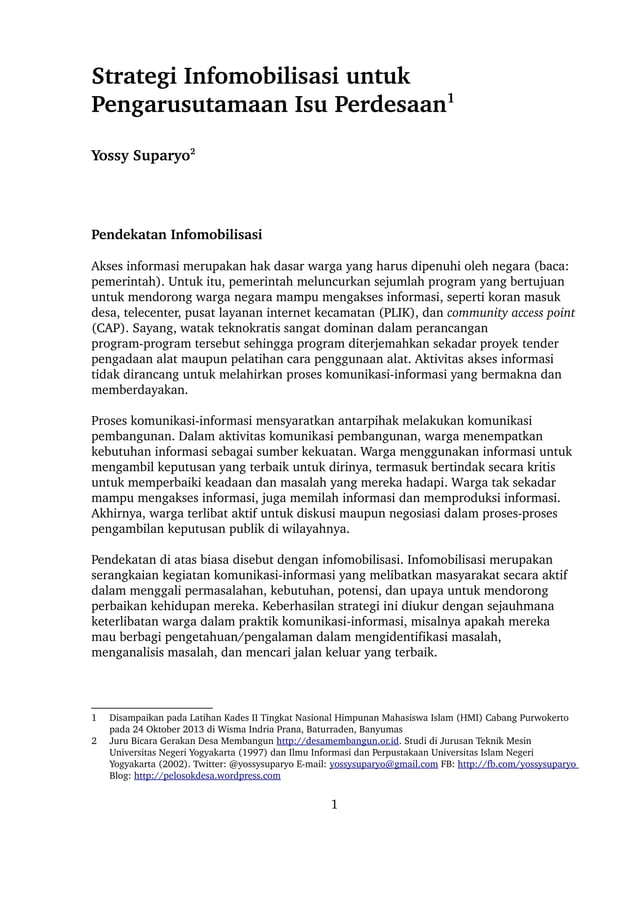 strategi-infomobilisasi-untuk-pengarusutamaan-isu-perdesaan | PDF