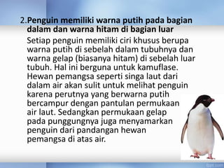 Penguin dan adaptasinya | PPTX