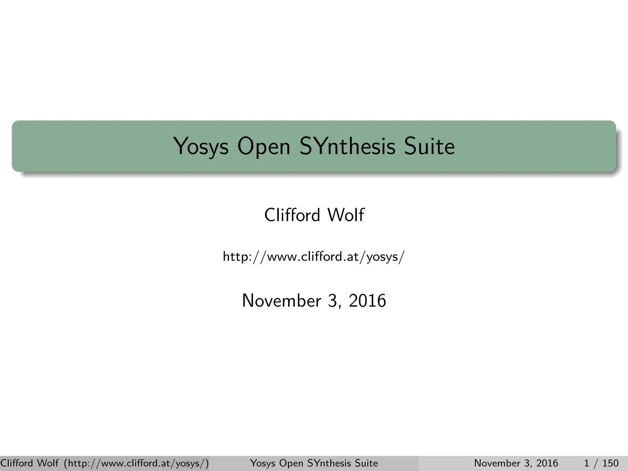 yosys_presentation that help in working on the yosys tool | PDF | Programming Languages | Computing