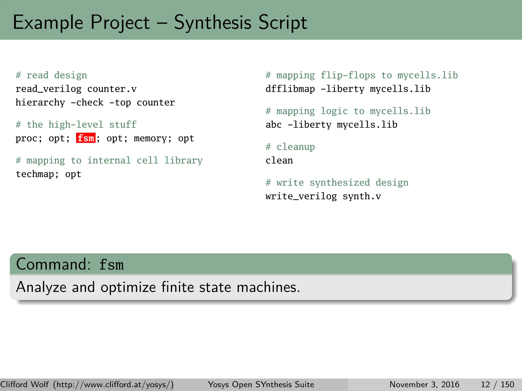 yosys_presentation that help in working on the yosys tool | PDF | Programming Languages | Computing