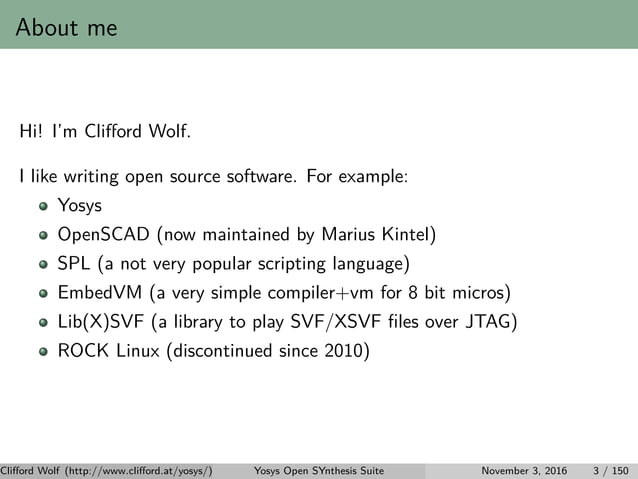 yosys_presentation that help in working on the yosys tool | PDF | Programming Languages | Computing