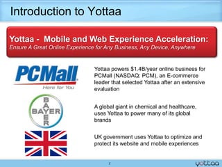 Yottaa State of Web Performance Optimization Group Webinar | PPT