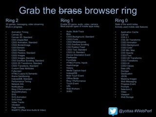 So you want to build a mobile app - HTML5 vs. Native @ the Boston Mobile Experience Optimization ...