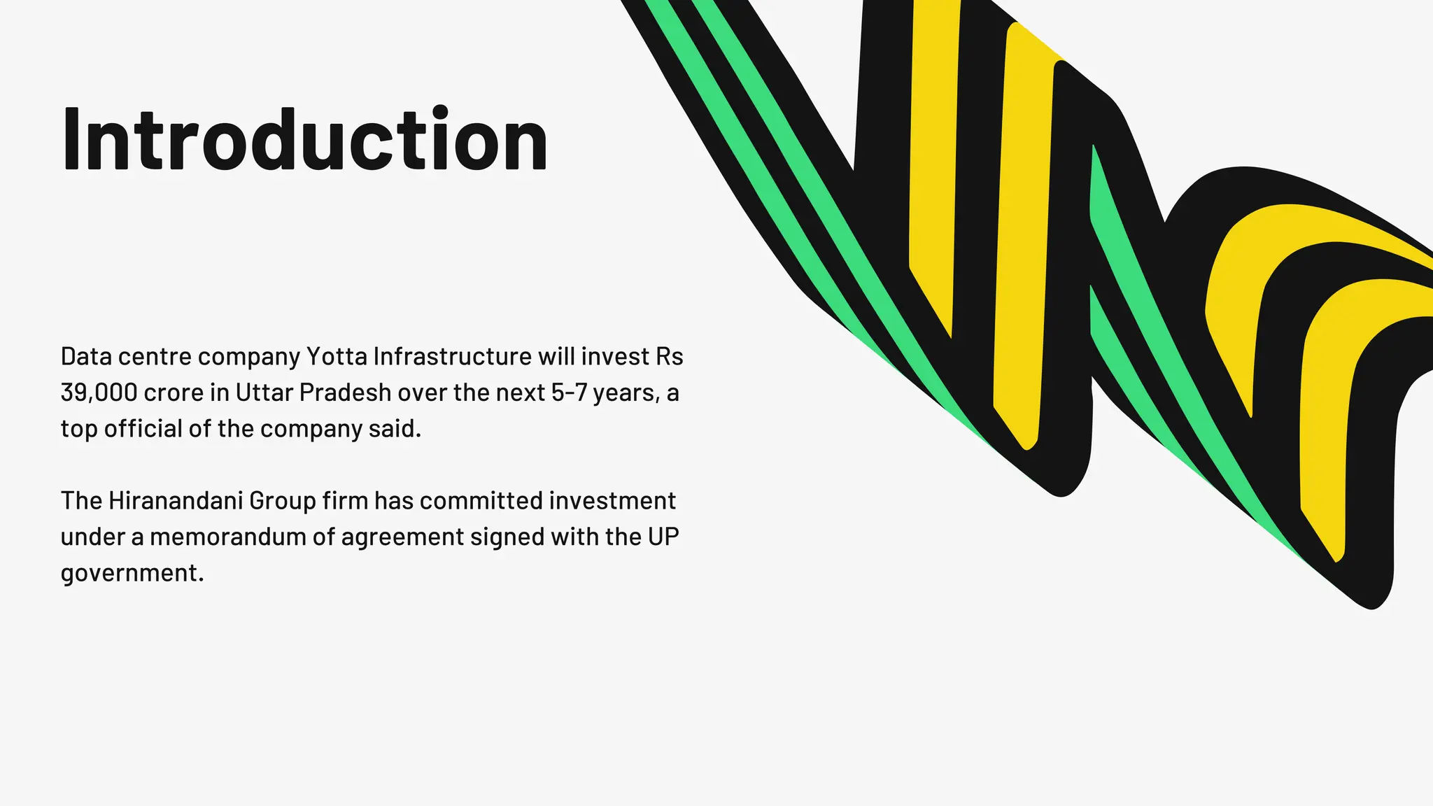 Yotta Infra to invest in UP's in data centre business - Darshan ...