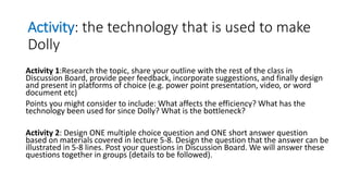 Cloning in mammals: Dolly the sheep | PPTX