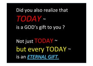 You and today (significance of today) | PDF