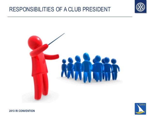You Are a Club President. Now What?