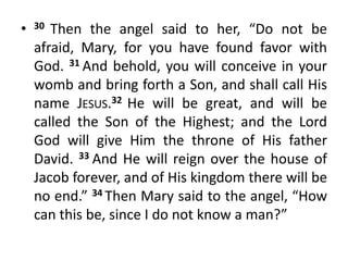 You are highly favored by God | PPTX
