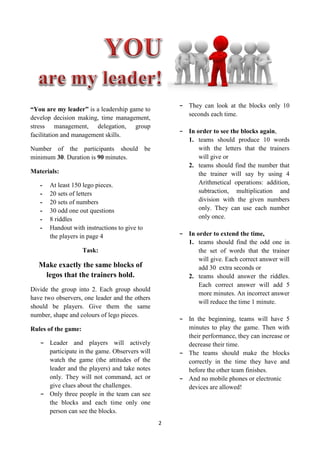 You are my leader tool | PDF
