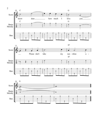 You Are My Sunshine - Two Finger Picking | PDF