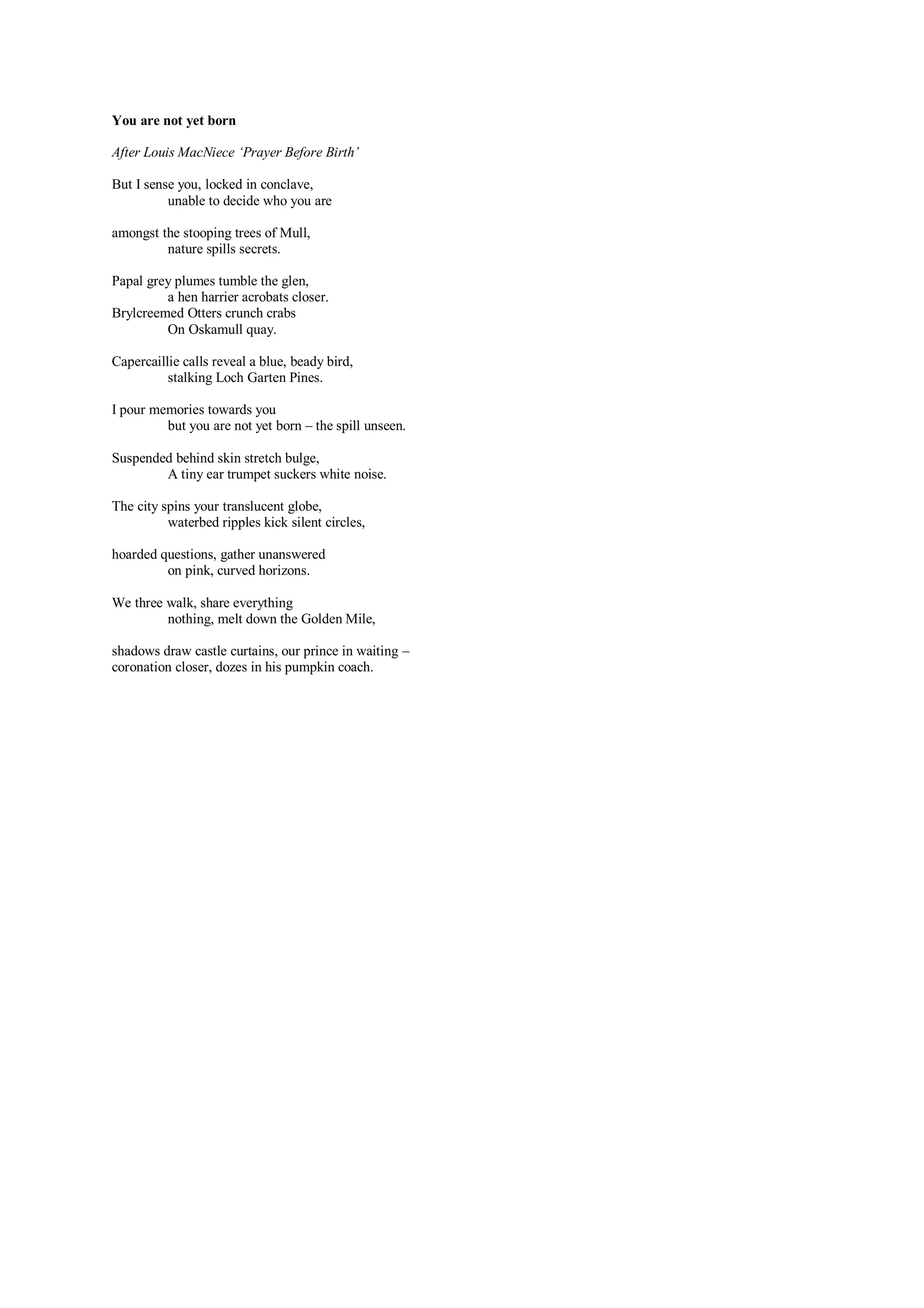 You are not yet born | PDF