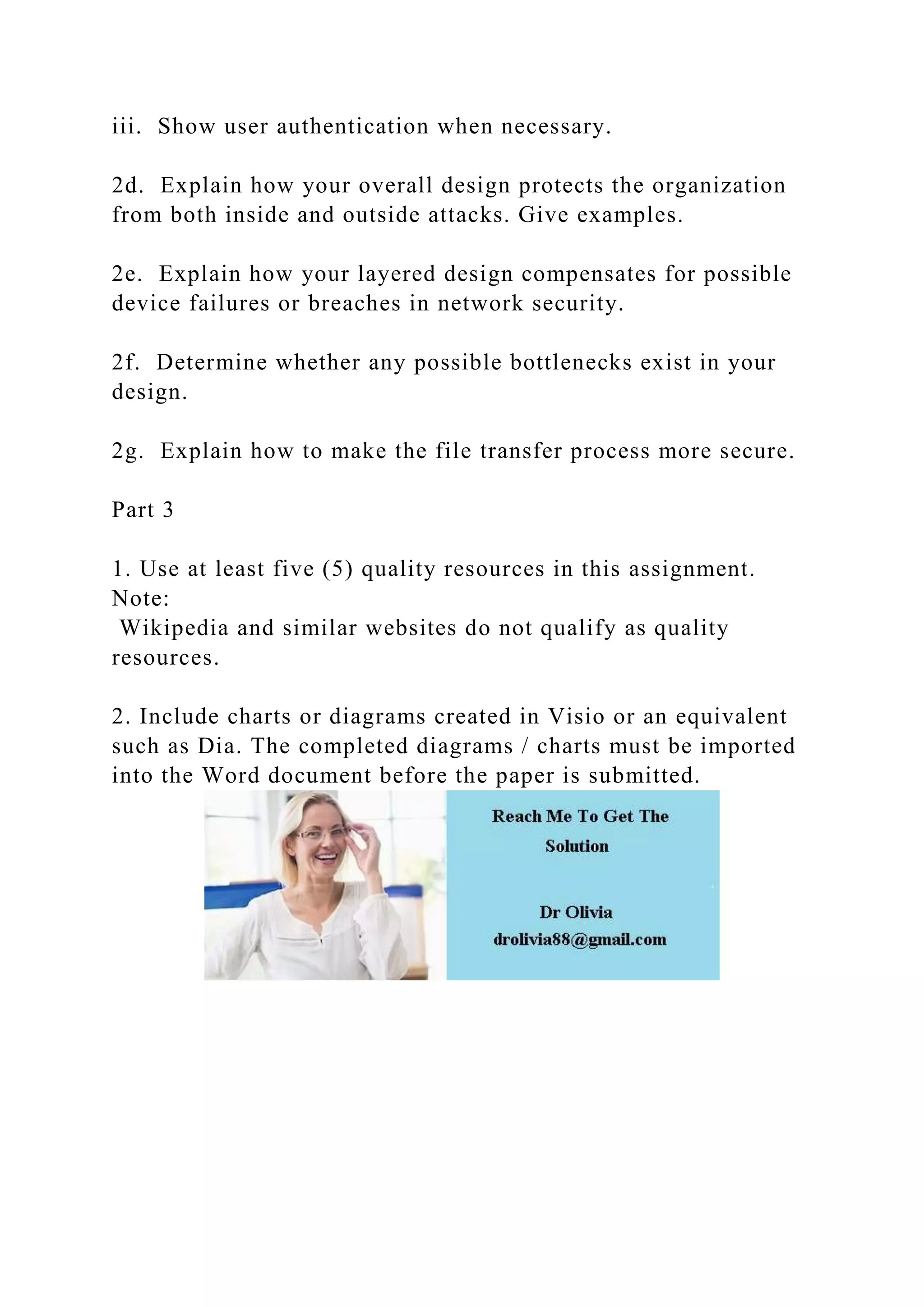 You are tasked with designing the most secure network possible, .docx