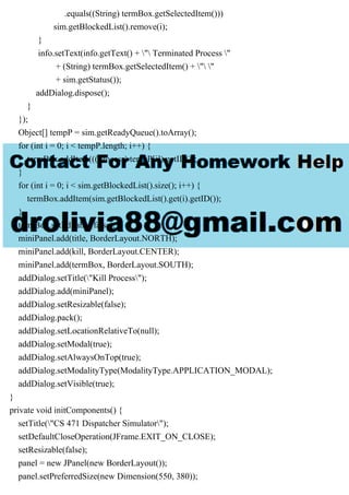You are to simulate a dispatcher using a priority queue system in C+.pdf