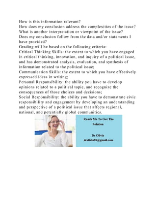 You are to write a current event paper, approximately 750 words in l.docx