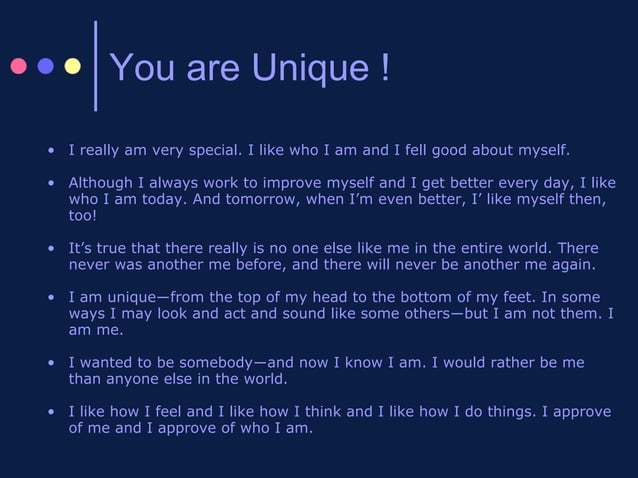 Are you Unique ? | PPT