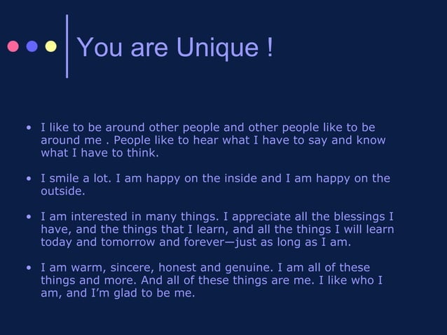 Are you Unique ? | PPT