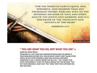 You are what you do, not | PPT