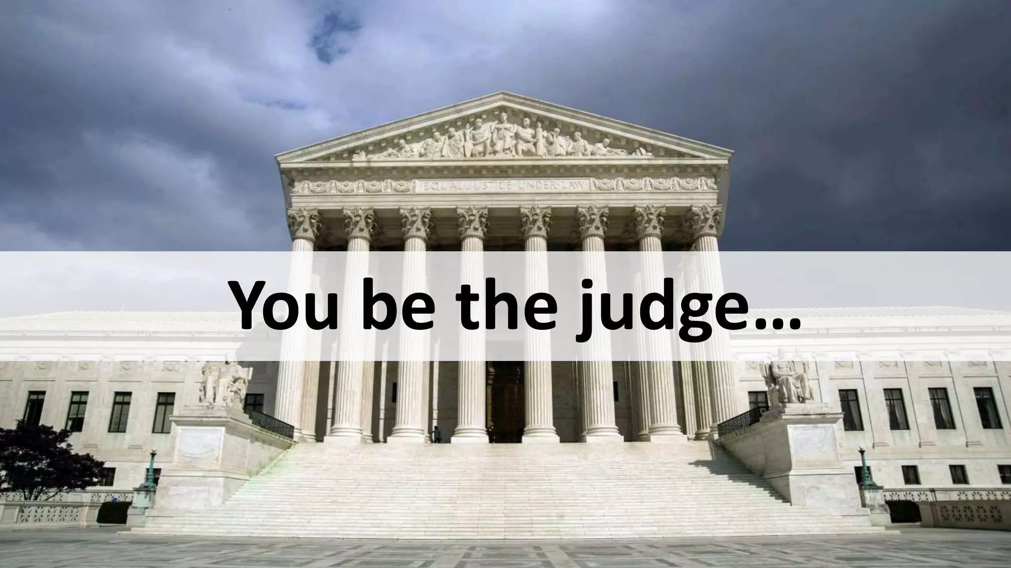 You be the judge | PPTX