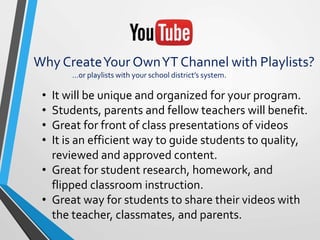 You Can Create Your Own Teacher YouTube Channel 2017 | PPT