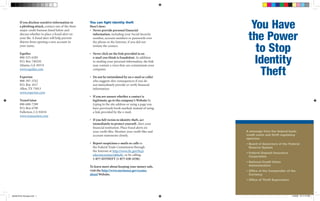 You Can Fight Identity Theft | PPT