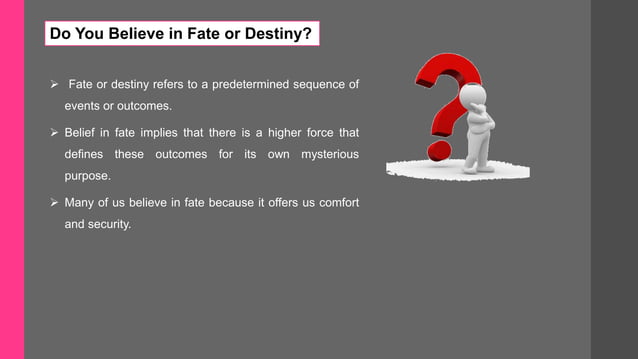 You can make your own fate | PPT