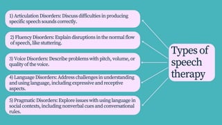 Speech and communication therapy for autism | Youcan Autism | PDF