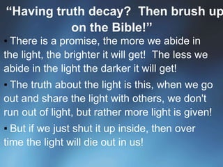 You cant hide from the light | PPT