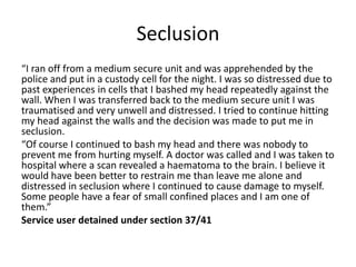 CQC Mental Health Act quotes | PPTX